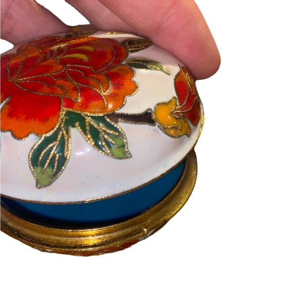 Accents | Enameled Floral Keepsake Trinket Box Vintage | Poshmark